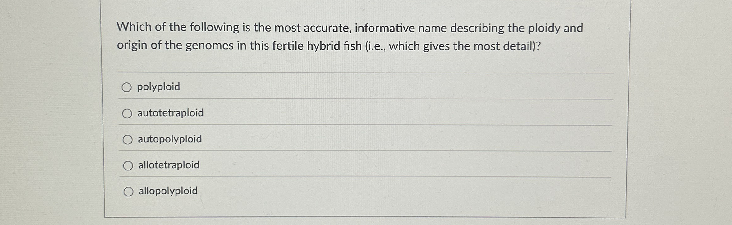 Solved Which of the following is the most accurate, | Chegg.com