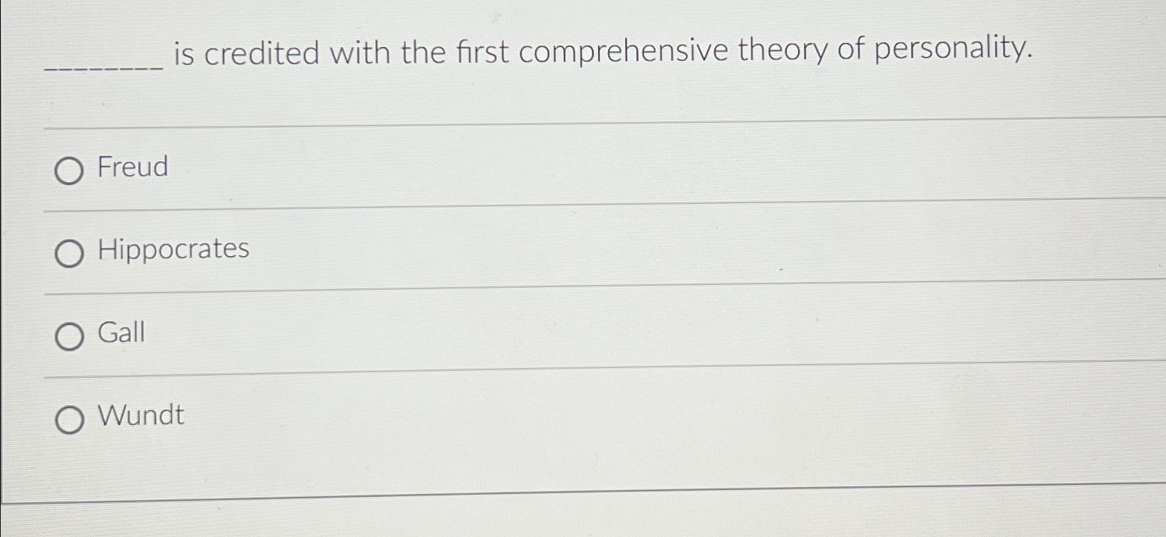 Solved is credited with the first comprehensive theory of | Chegg.com