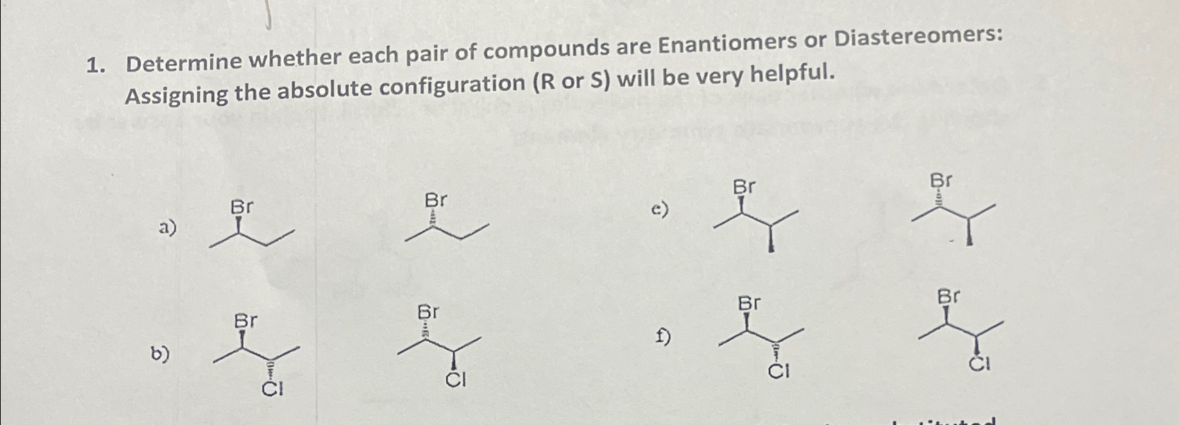 Solved Determine whether each pair of compounds are | Chegg.com