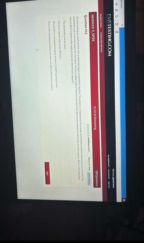 Solved latimum 8(t)EMSTESTING.COMwilowem, plateh Bundmy | Chegg.com