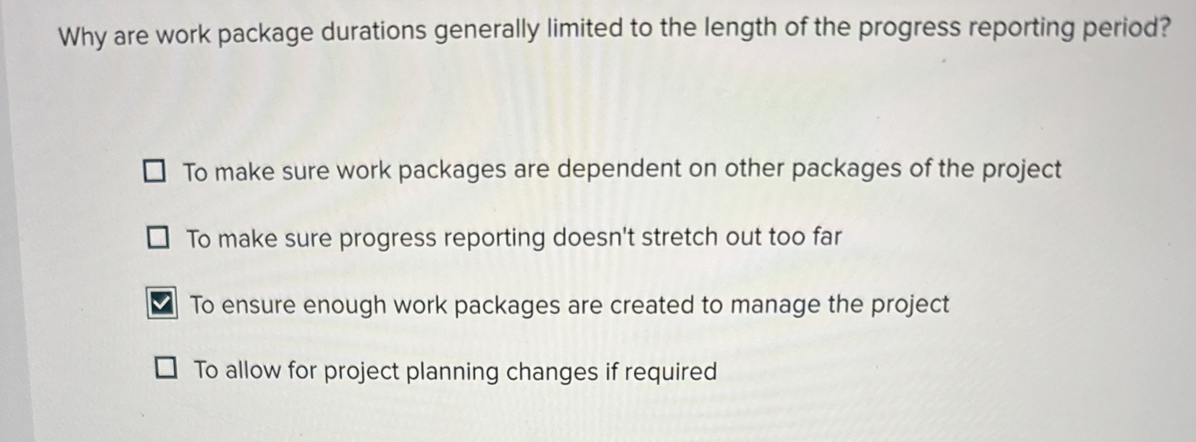 Solved A project priority matrix is used to visually | Chegg.com
