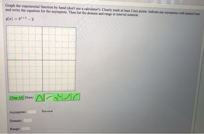 Solved Graph the exponential function by hand (don't use a | Chegg.com