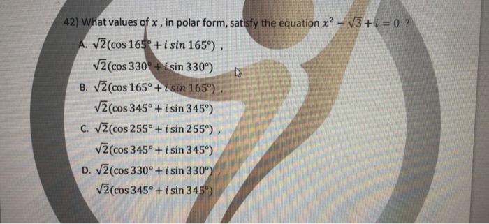 Solved ISTERINE 4 HOMEPA SENSO 42) What values of x, in | Chegg.com