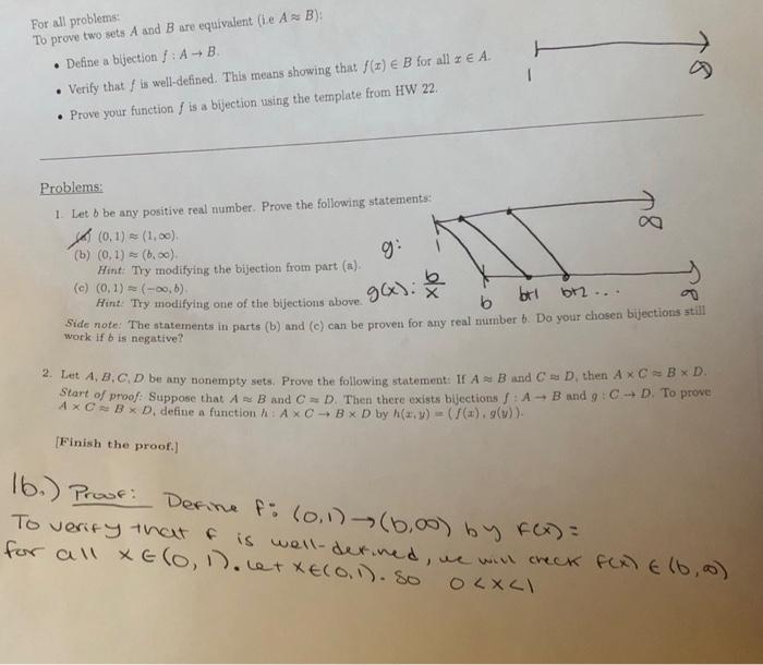 Solved please help with problem 1b, I had started the proof | Chegg.com