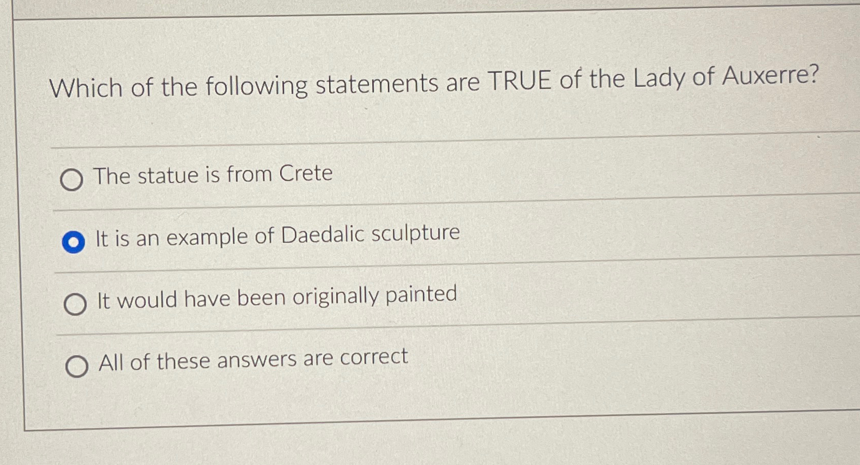 Solved Which of the following statements are TRUE of the | Chegg.com