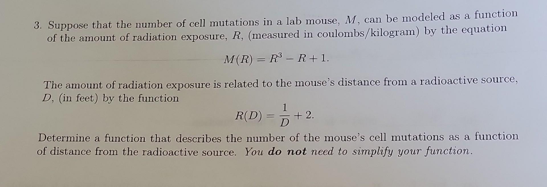 Solved 3. Suppose that the number of cell mutations in a lab | Chegg.com