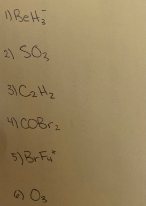 Solved Draw lewis structures for the following molecules/ | Chegg.com