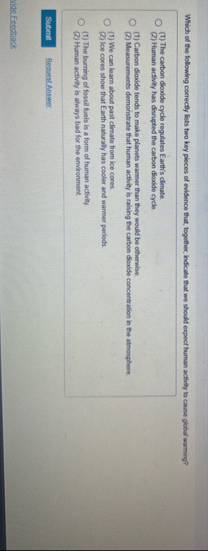 Solved Which of the following correctly lists two key pieces | Chegg.com