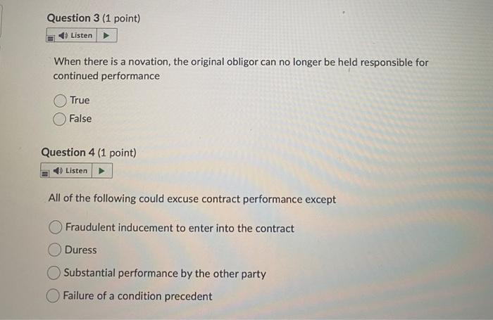 When there is a novation, the original obligor can no | Chegg.com