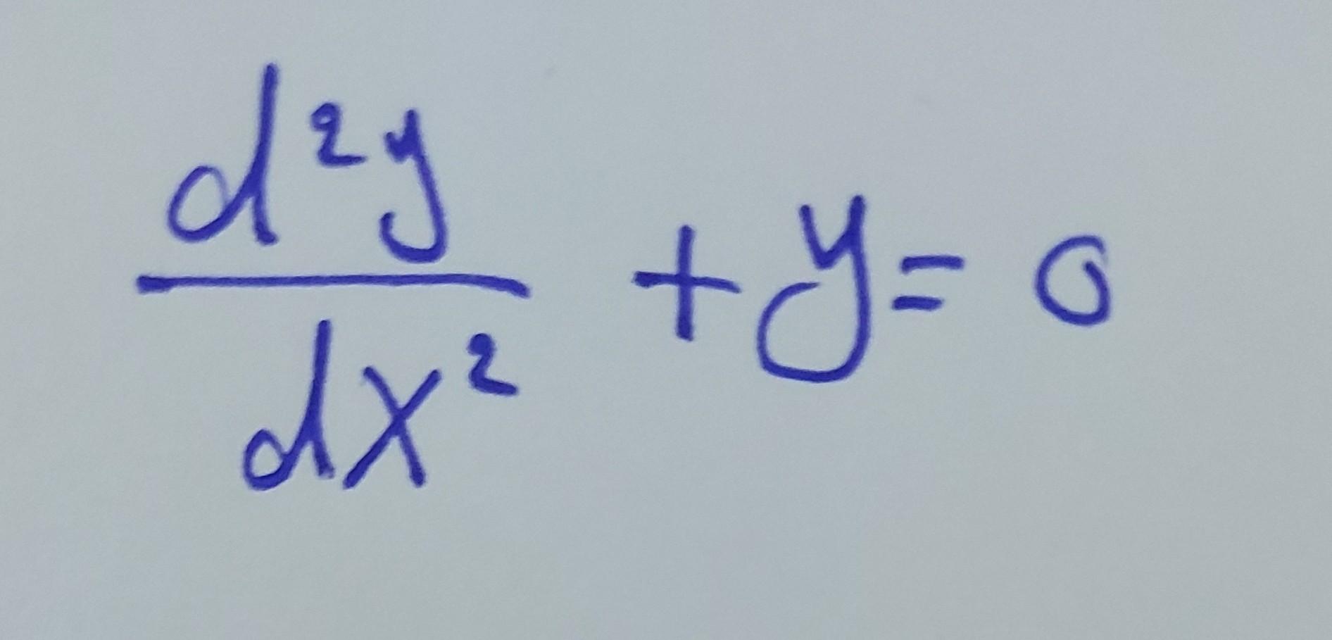 Solved dzy +y= dx² | Chegg.com