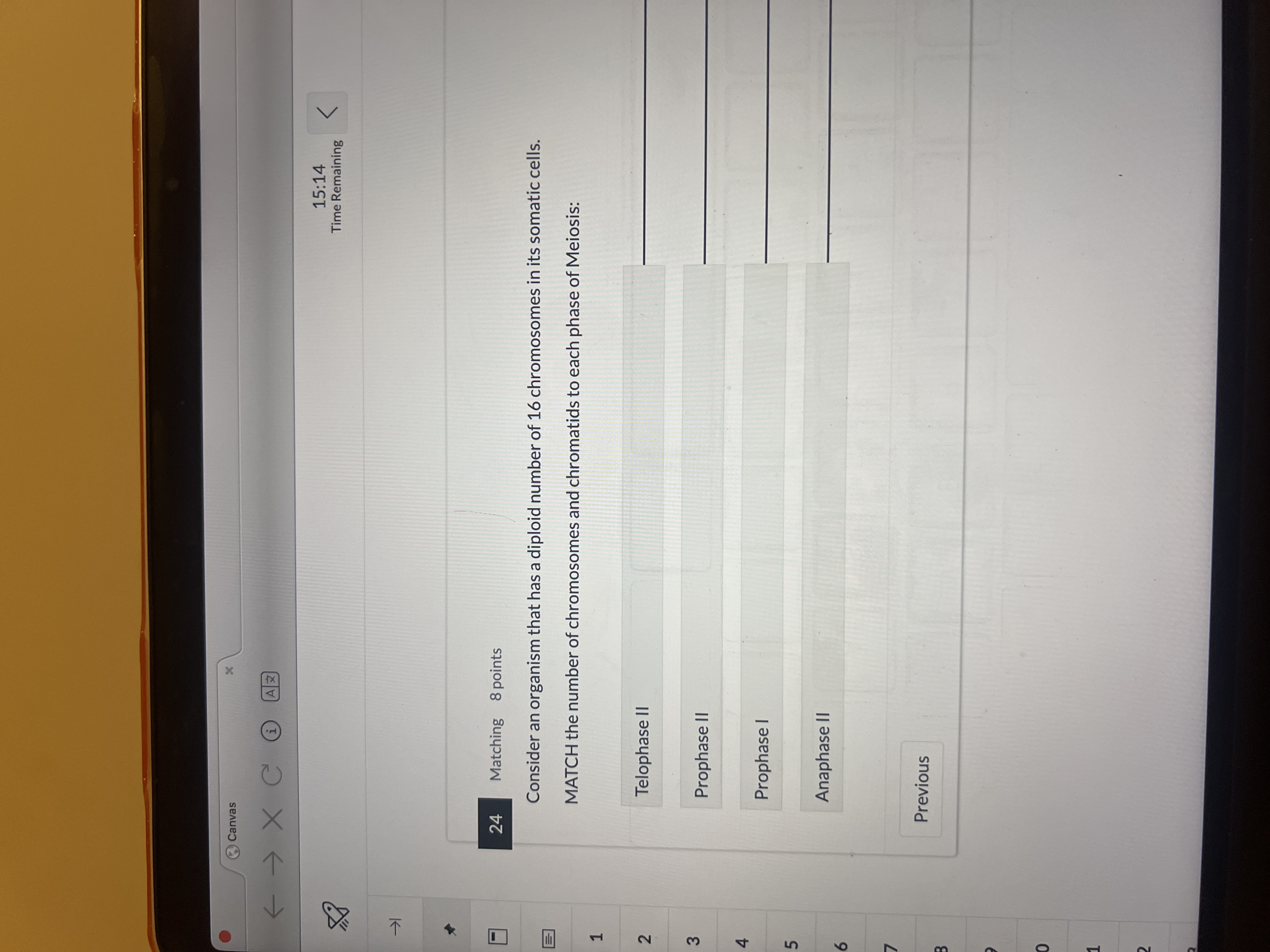 Solved Consider an organism that has a diploid number of 16 | Chegg.com