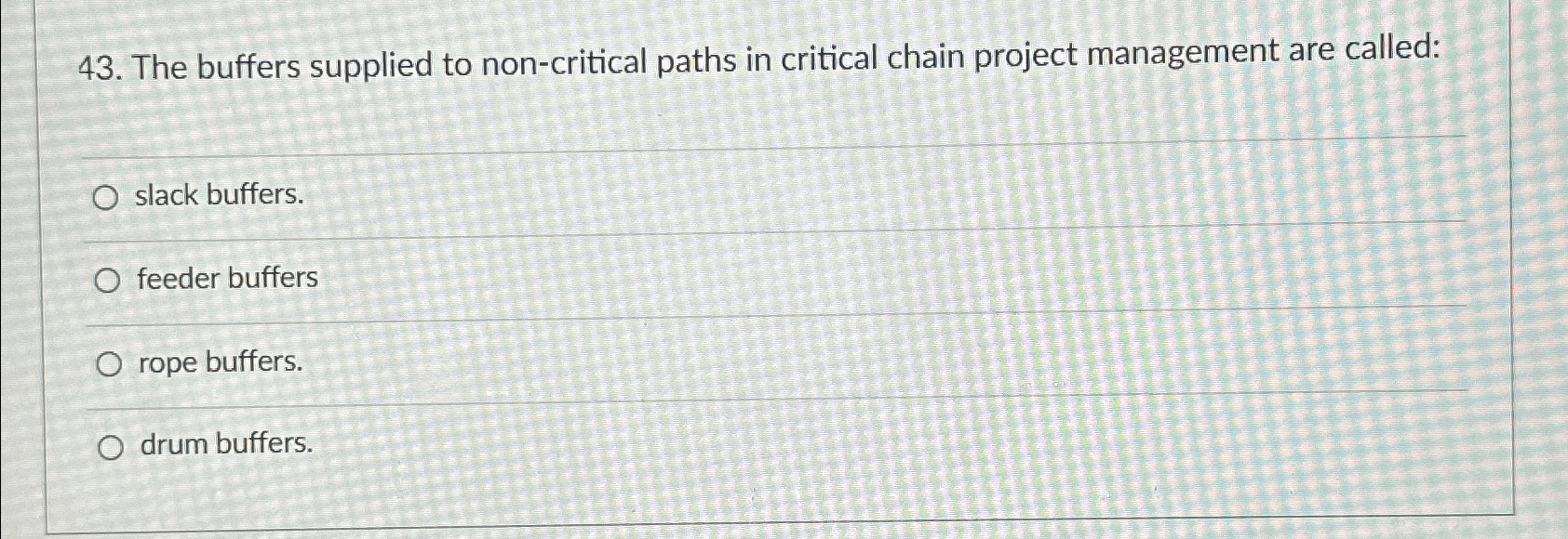 Solved The buffers supplied to non-critical paths in | Chegg.com