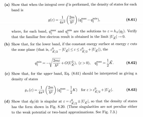 Solved 2. Density of States for a Two-Band Model To some | Chegg.com