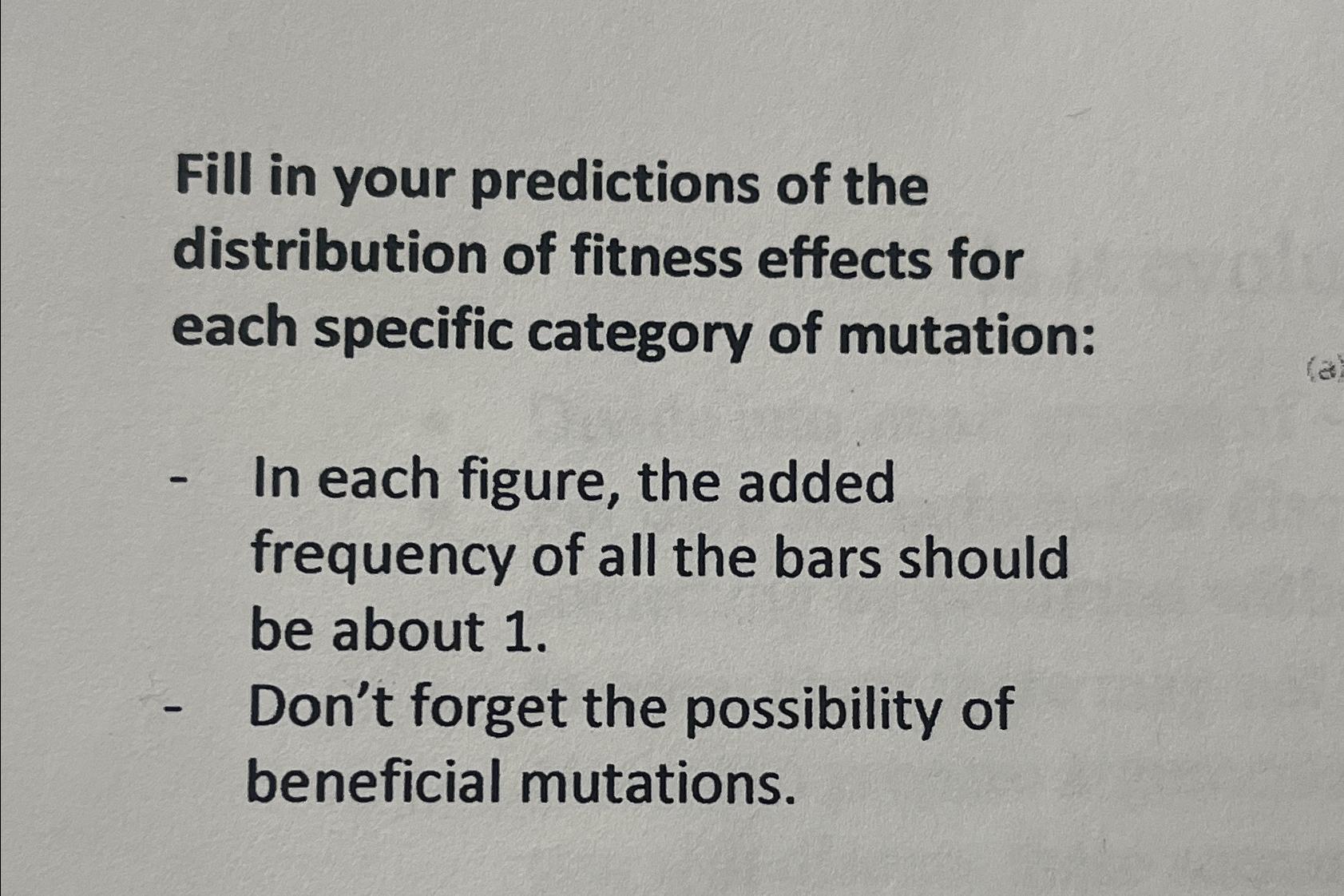Solved Fill in your predictions of the distribution of | Chegg.com