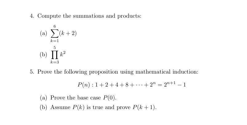 Solved Compute the summations and | Chegg.com Solved Compute the summations and | Chegg.com