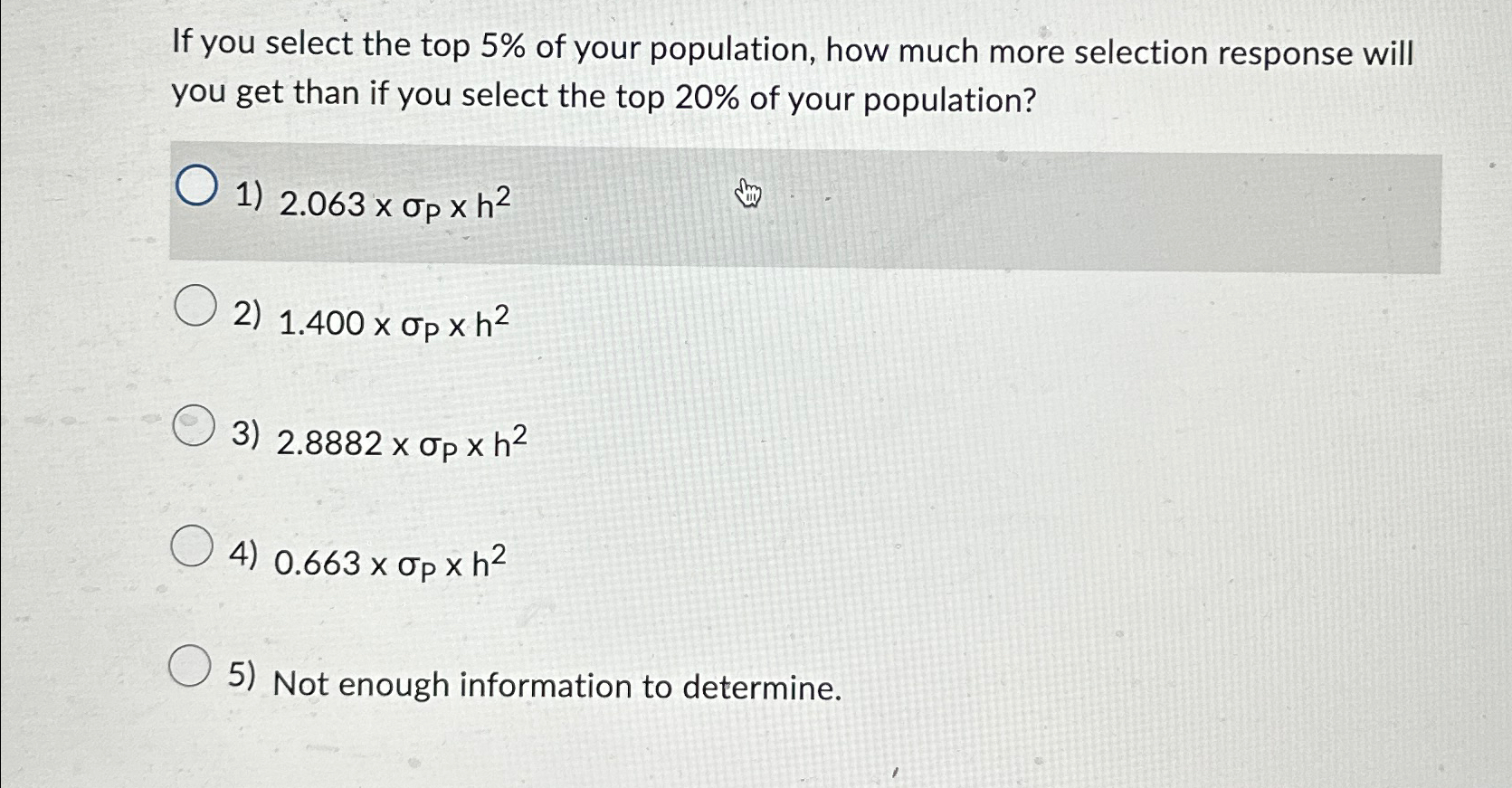 Solved If you select the top 5% ﻿of your population, how | Chegg.com