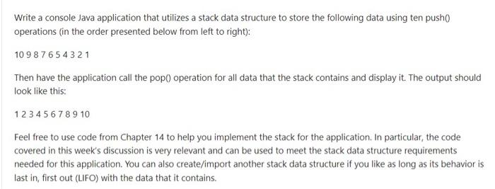 Solved Write a console Java application that utilizes a | Chegg.com