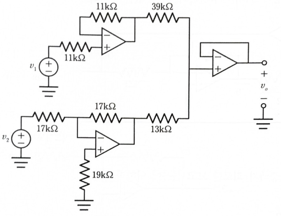 Solved In the next circuit, the two input voltages are v1 | Chegg.com