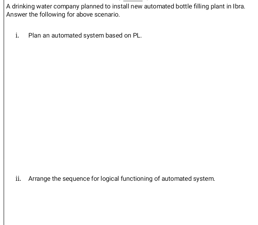 Solved A drinking water company planned to install new | Chegg.com
