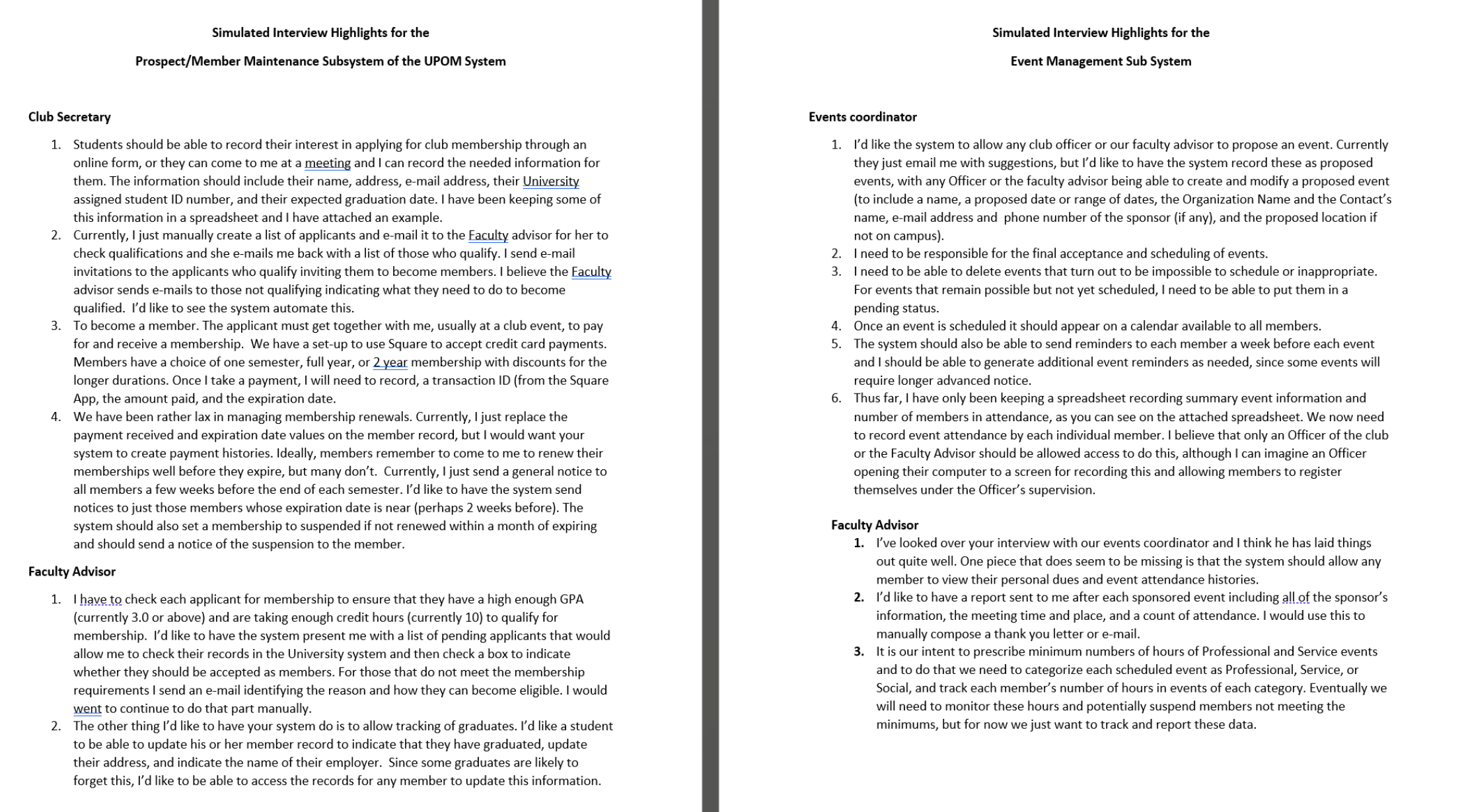 How do I create use case diagrams for each of the 3 | Chegg.com