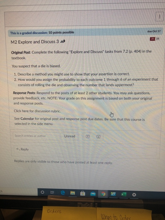 Solved *** due Oct 17 This is a graded discussion: 10 points | Chegg.com