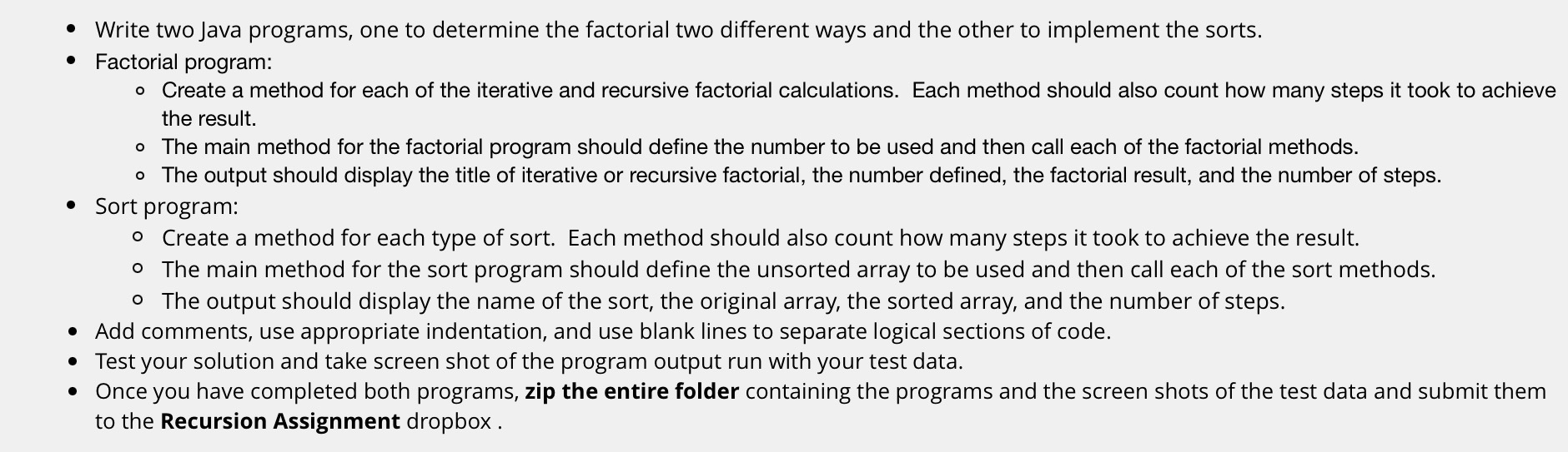 Solved Write two Java programs do not use python code. Only | Chegg.com