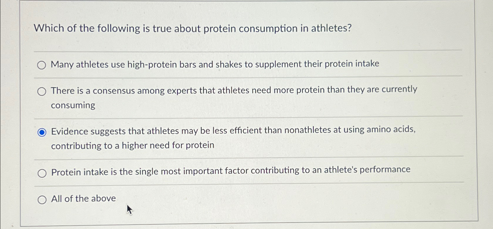 Solved Which of the following is true about protein | Chegg.com