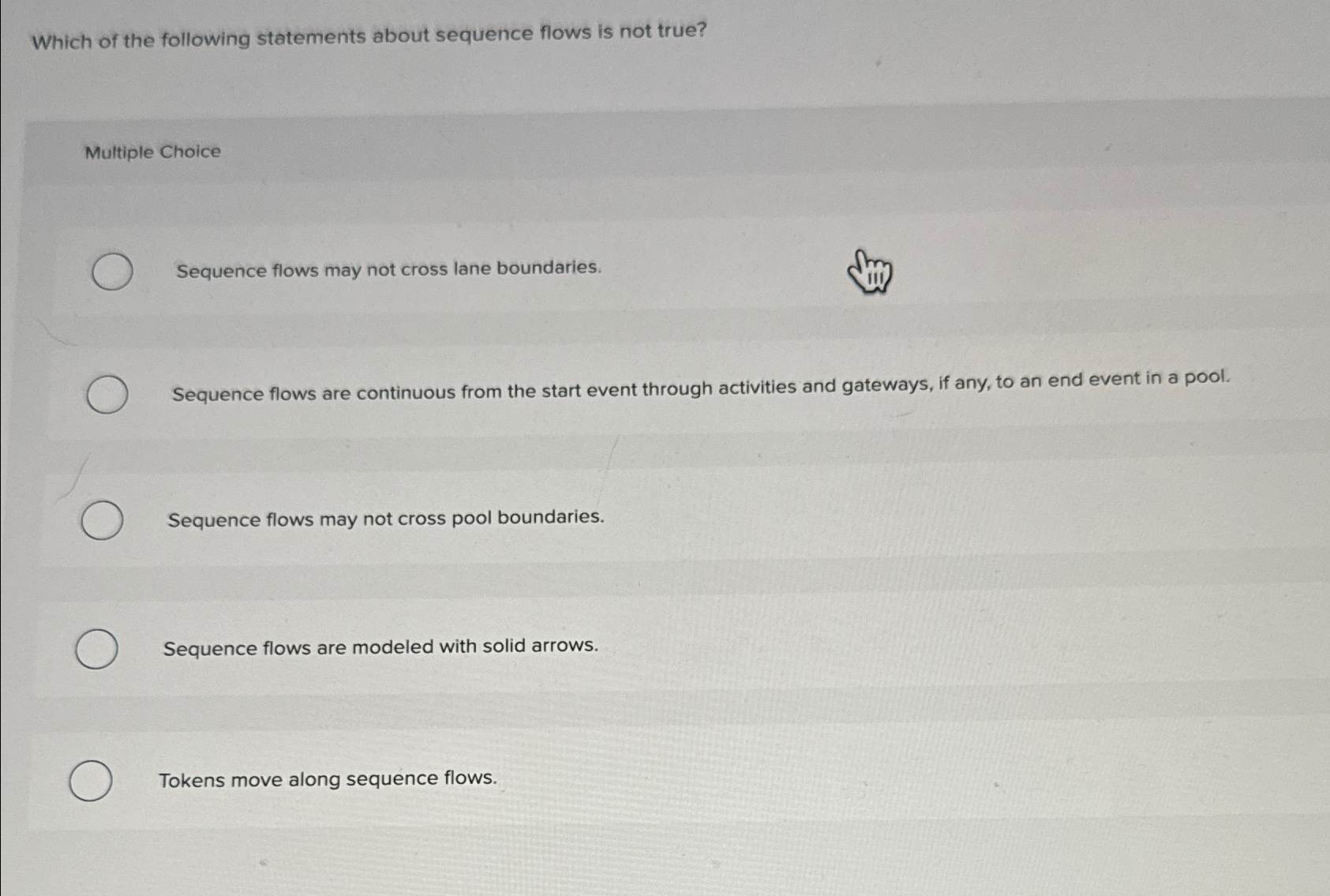 Solved Which of the following statements about sequence | Chegg.com