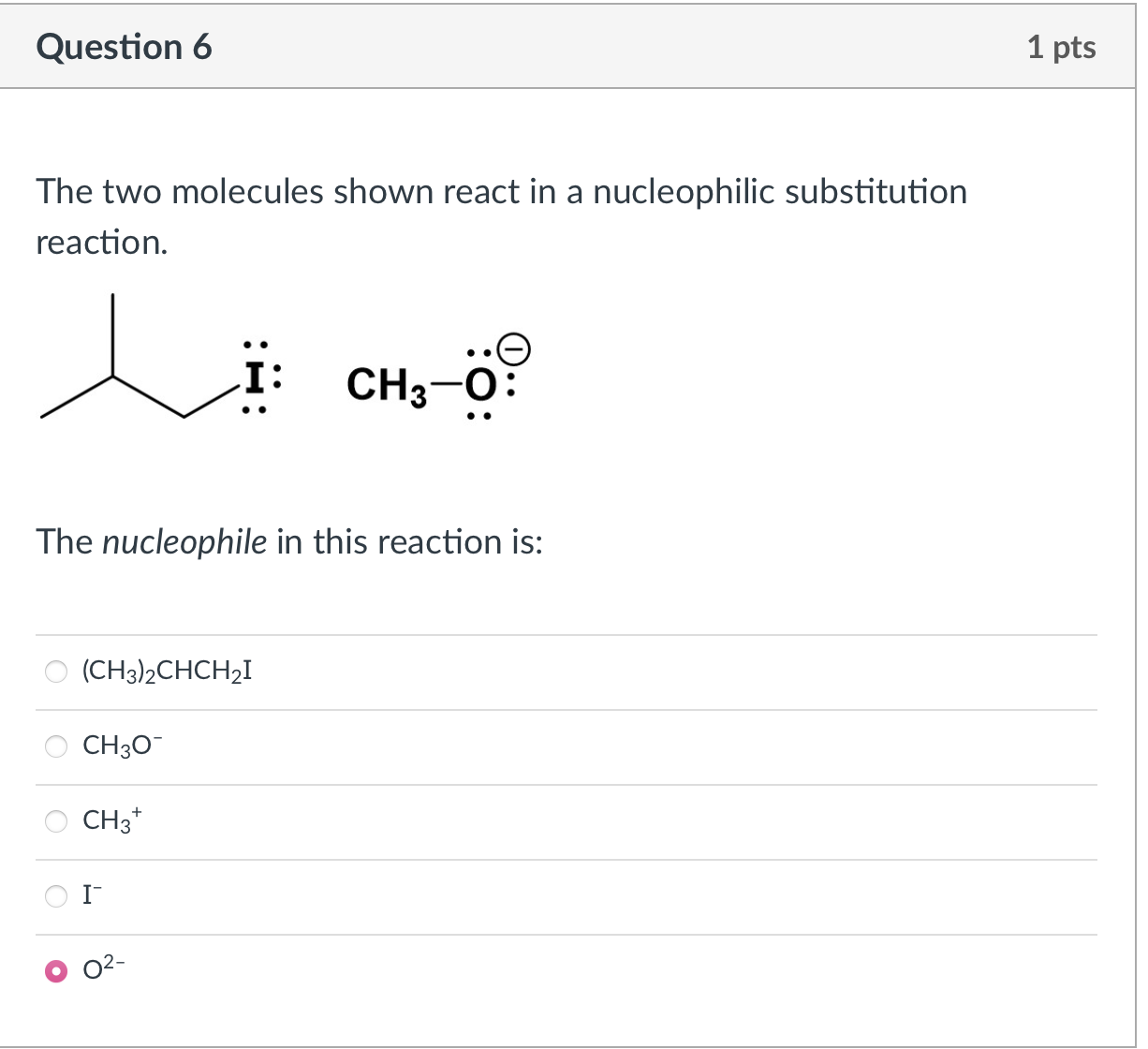 Solved Question 6The two molecules shown react in a | Chegg.com