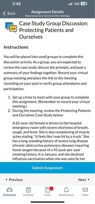 Assignment Details Case Study Group Discussion: | Chegg.com