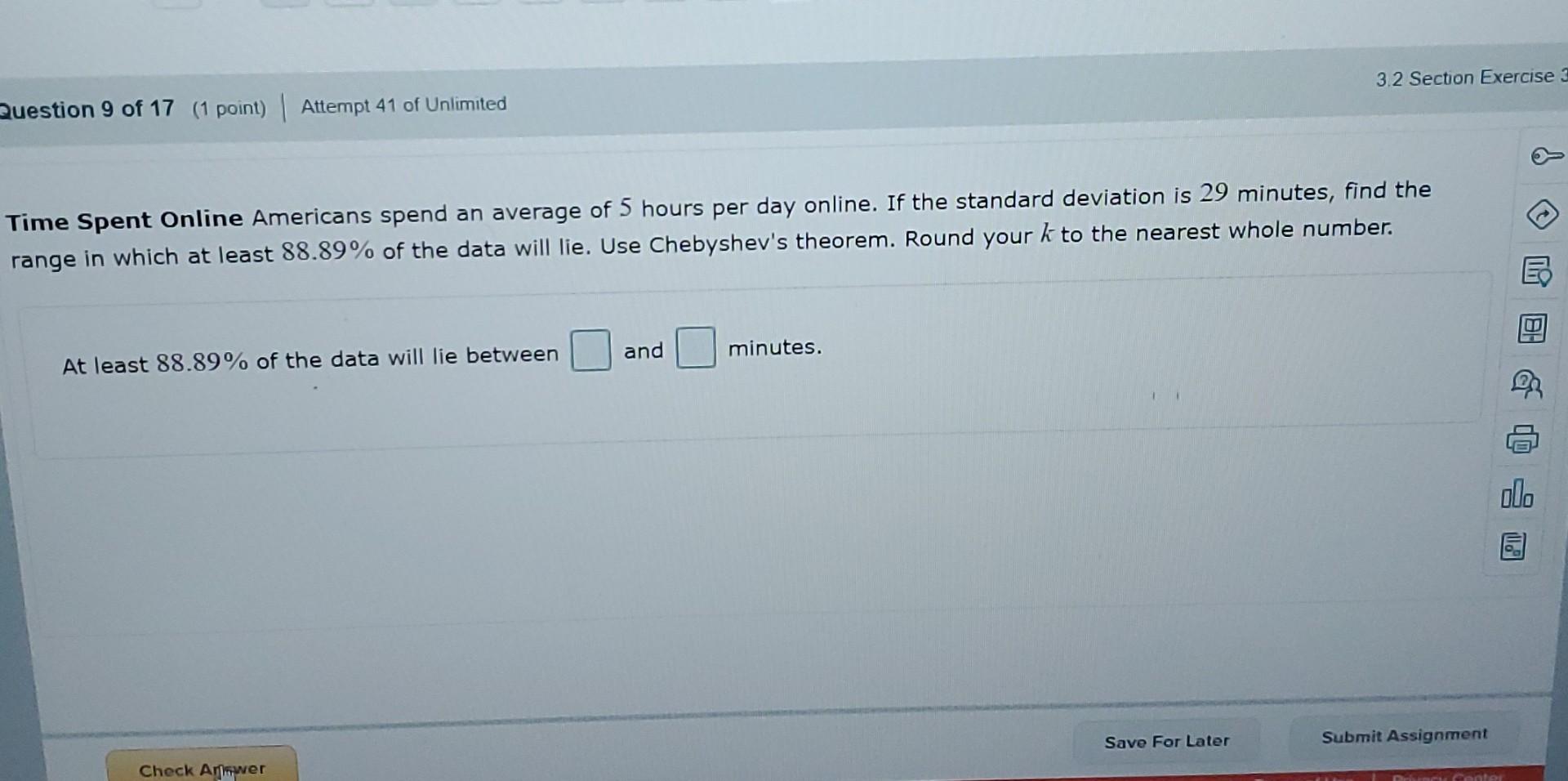 Solved 3.2 Section Exercise 3 Question 9 of 17 (1 point) | Chegg.com