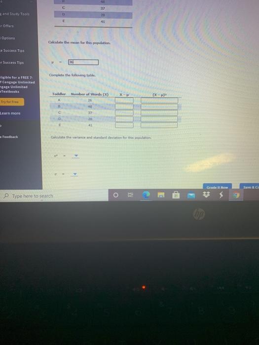 Solved 4. Standard deviation and variance for a population | Chegg.com