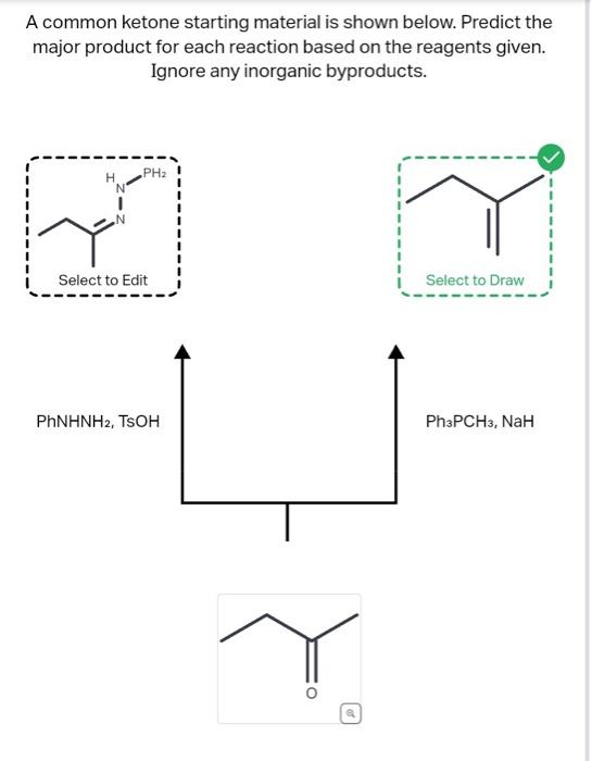 Solved A common ketone starting material is shown below. | Chegg.com