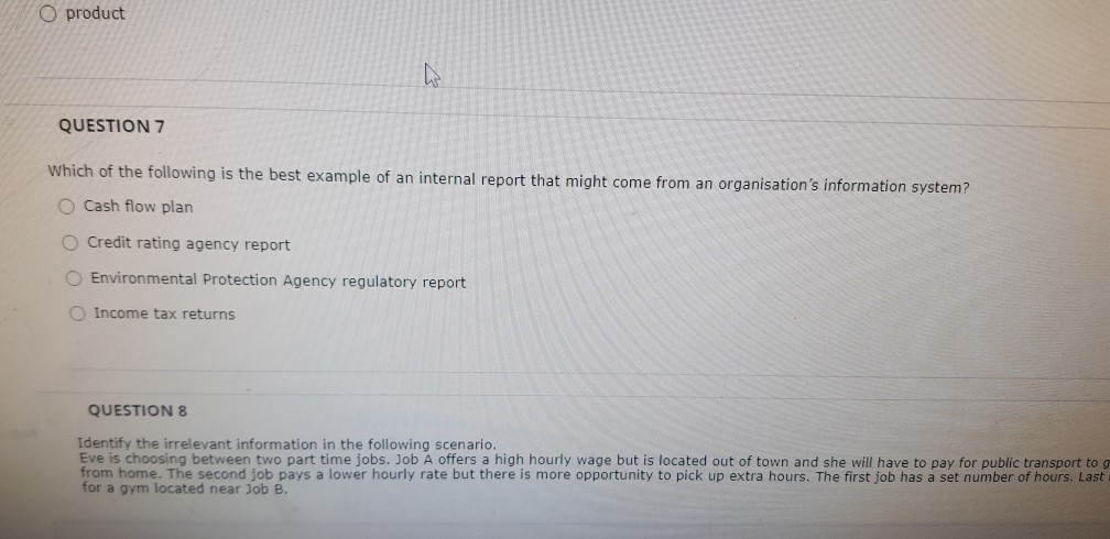 Solved QUESTION 4 Which of these would not be part of the | Chegg.com