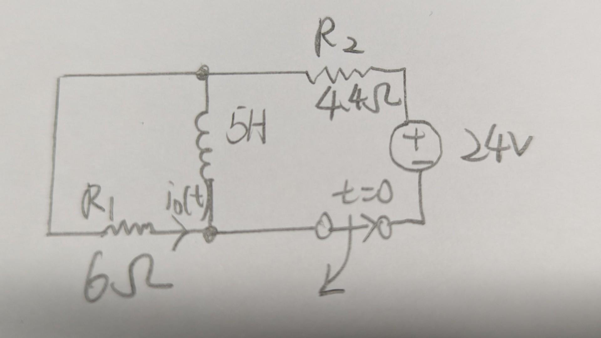 Solved calculate the time constant t seconds that switch is | Chegg.com
