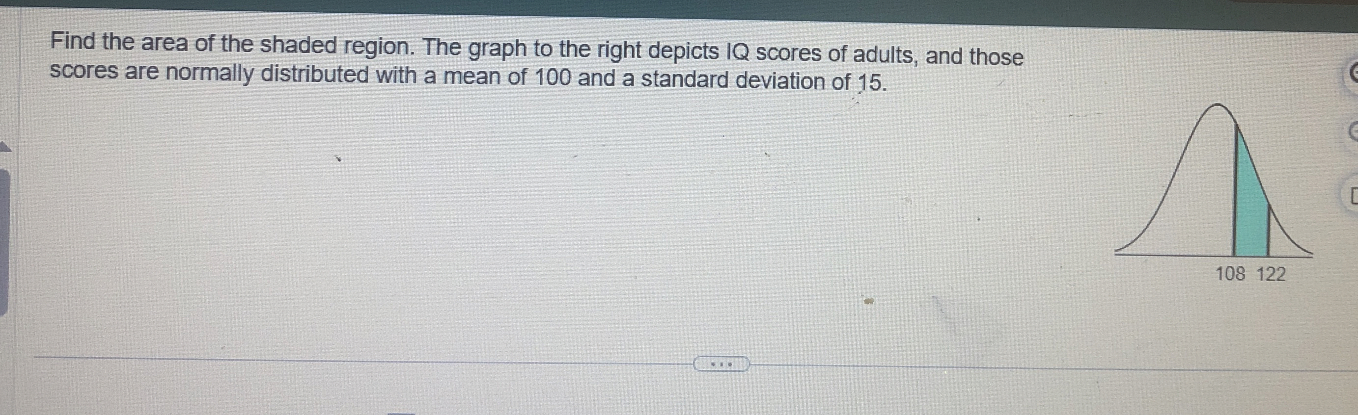 Solved Find the area of the shaded region. The graph to the | Chegg.com