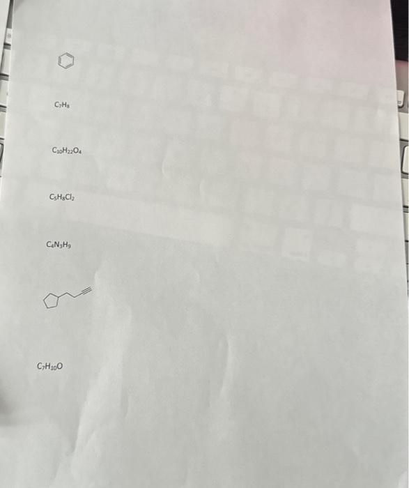 Solved 4. Name the following structures 5. Determine the | Chegg.com