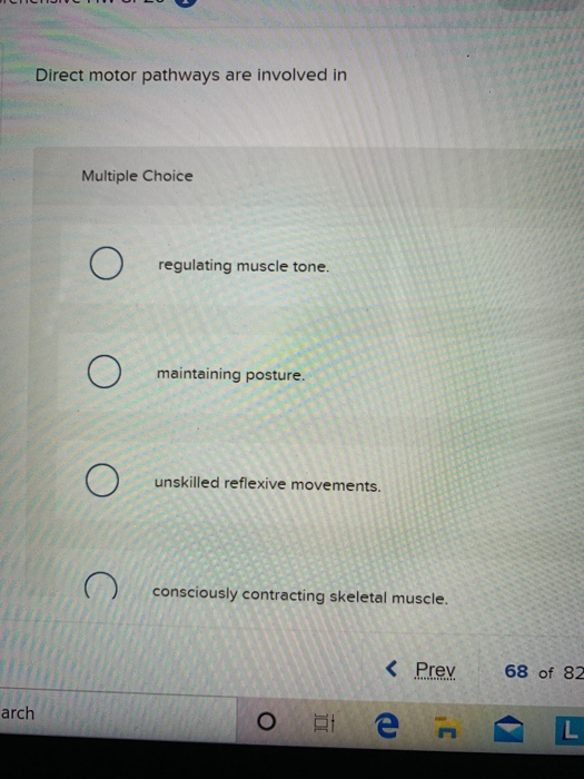 Solved co Direct motor pathways are involved in Multiple | Chegg.com