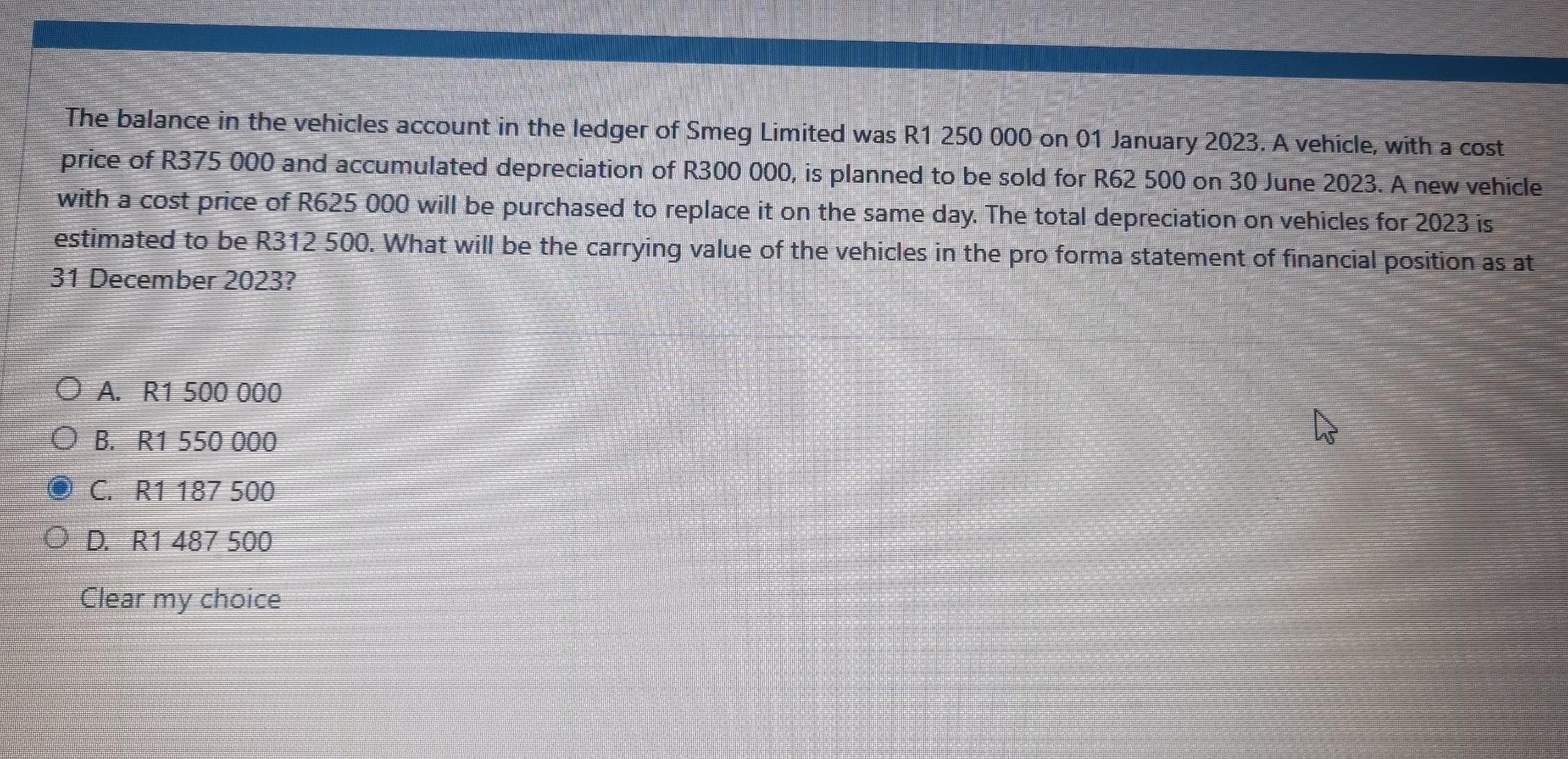 Solved The balance in the vehicles account in the ledger of | Chegg.com