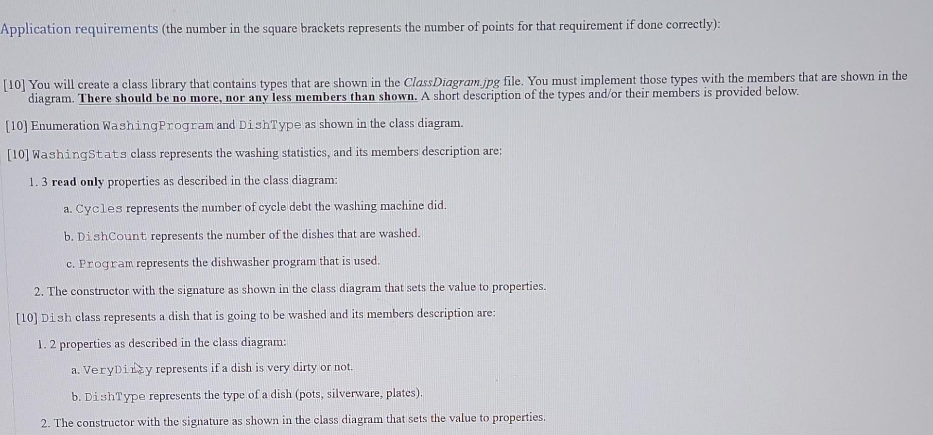 Solved Application requirements (the number in the square | Chegg.com