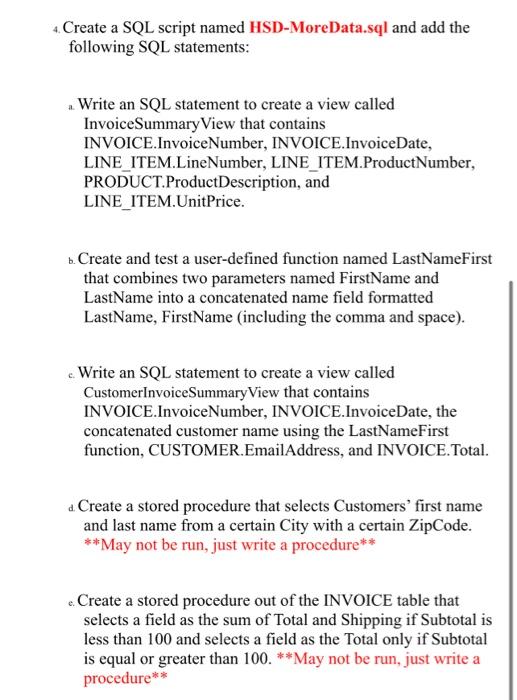 Solved Consider the following model:4. Create a SQL script | Chegg.com