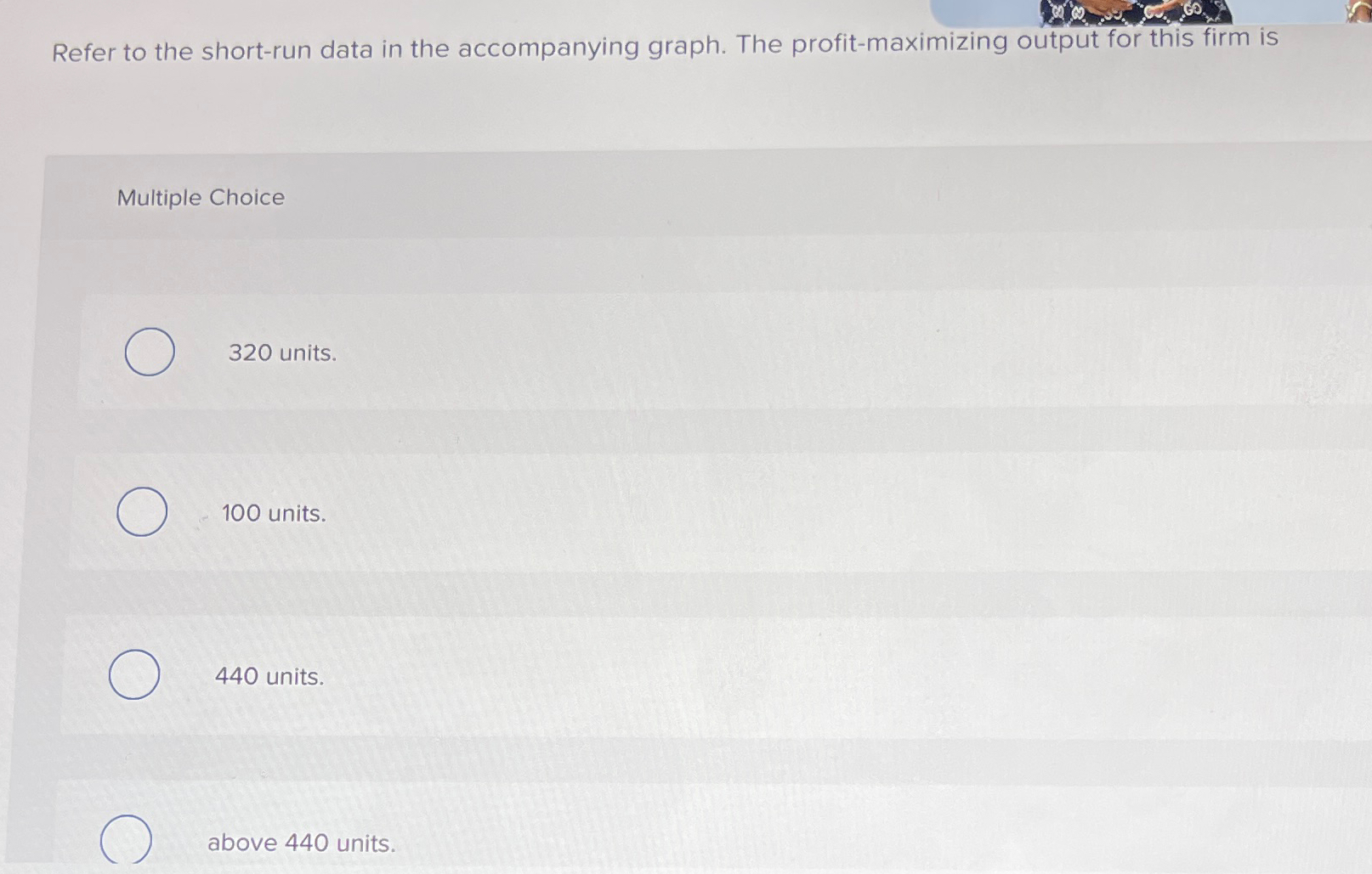 Solved Refer to the short-run data in the accompanying | Chegg.com