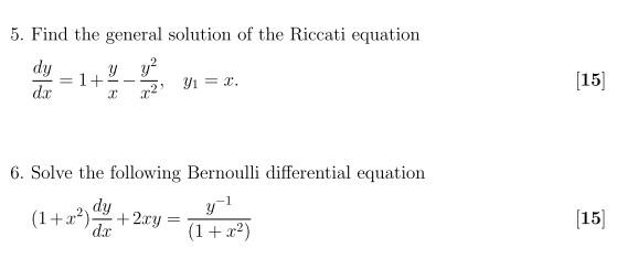 Solved 1. Solve the given equation, use the recommended | Chegg.com