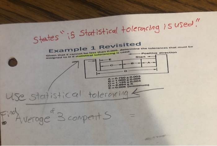 States "is statistical toleracing is used! Example 1 | Chegg.com