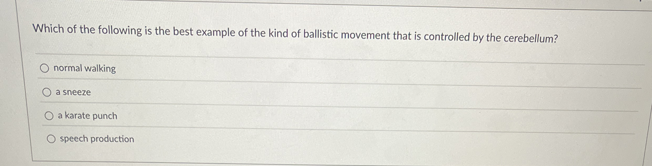 Solved Which of the following is the best example of the | Chegg.com