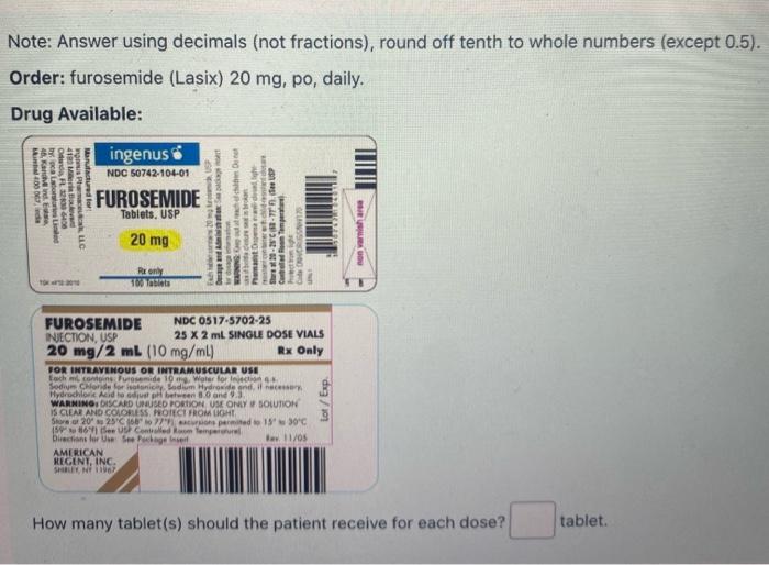 Solved Order: 220 mL of 50% Sustacal solution q4h through a | Chegg.com