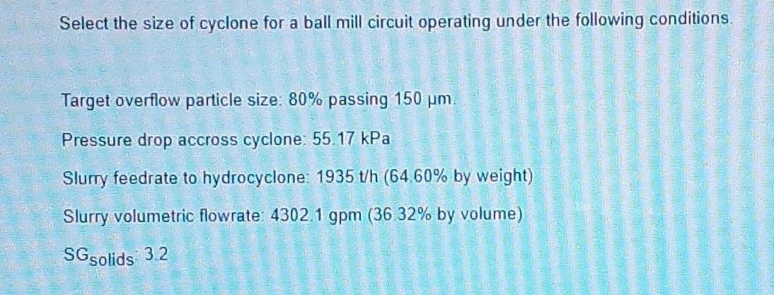 Solved Q1 30 dry tons of solids per hour is fed to a | Chegg.com