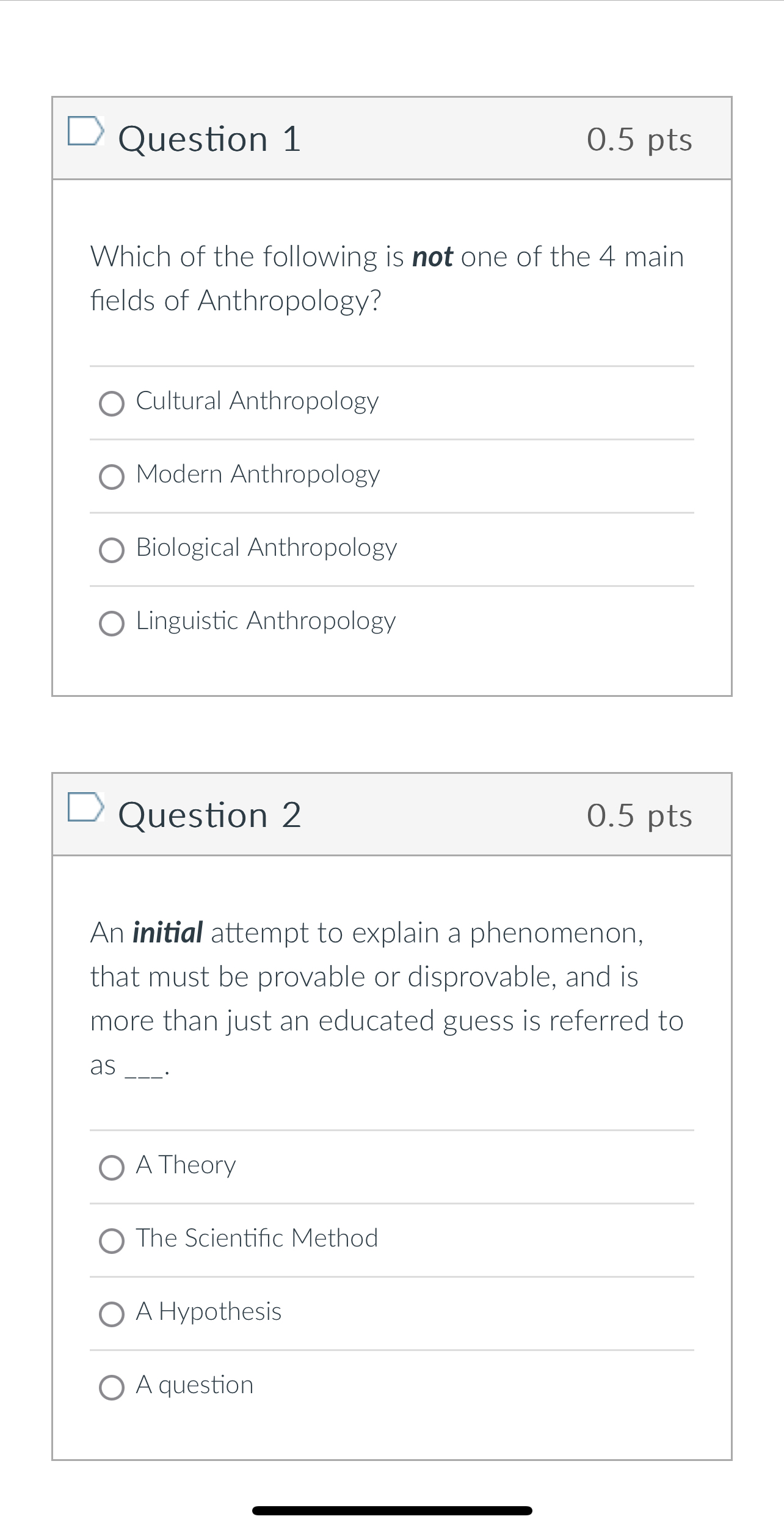 Solved Question 10.5ptsWhich of the following is not one of | Chegg.com