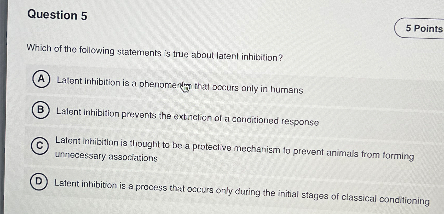 Solved Question 55 ﻿PointsWhich of the following statements | Chegg.com