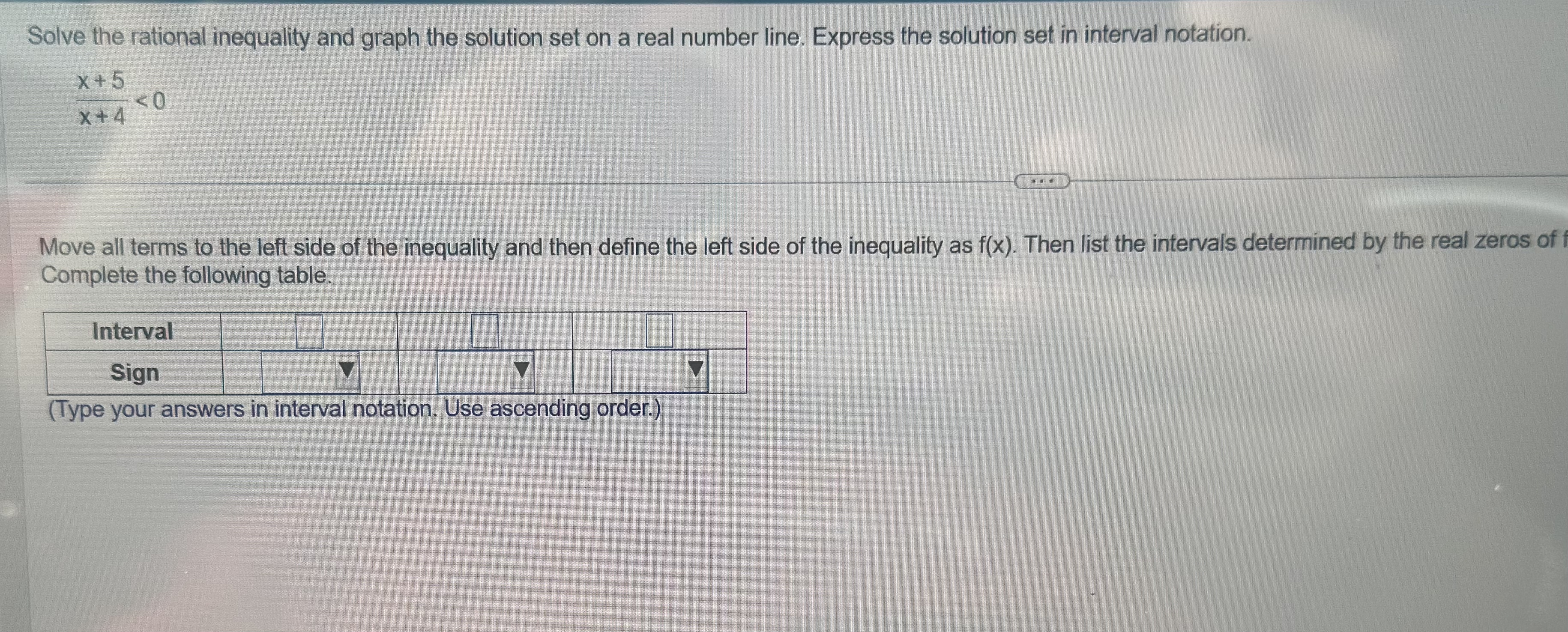 Solved Solve the rational inequality and graph the solution | Chegg.com